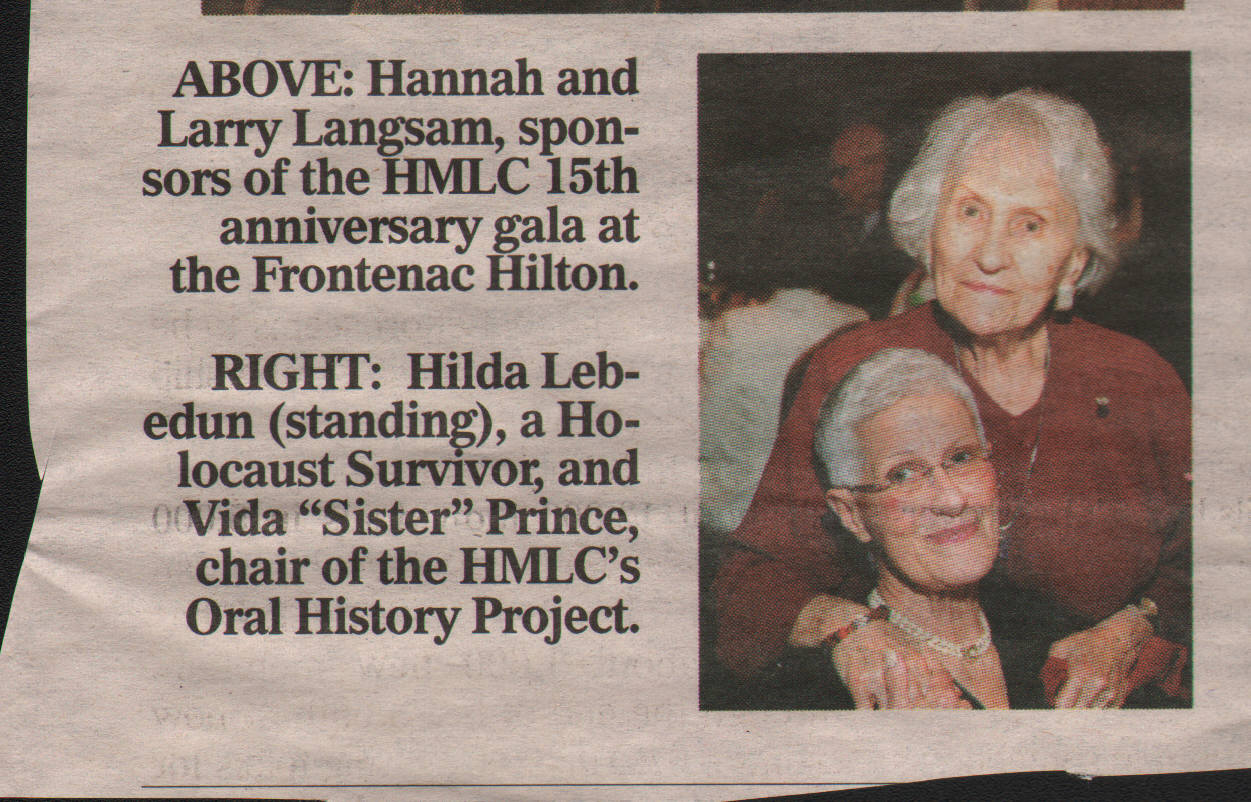Hilda Lebedun | Holocaust Survivor Stories | St. Louis Holocaust Museum